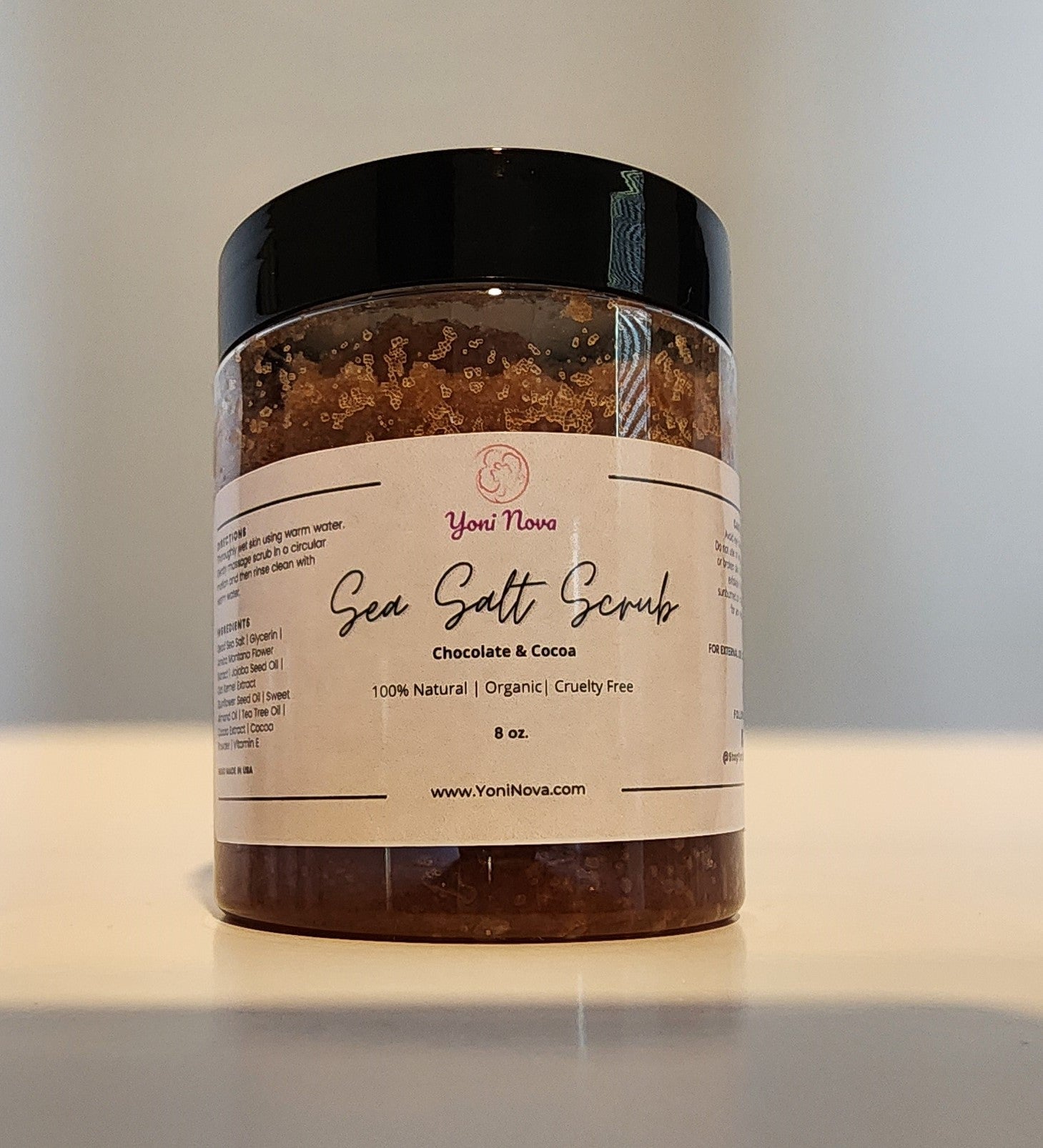 Chocolate & Cocoa Dead Sea Salt Scrub – Yoni Nova